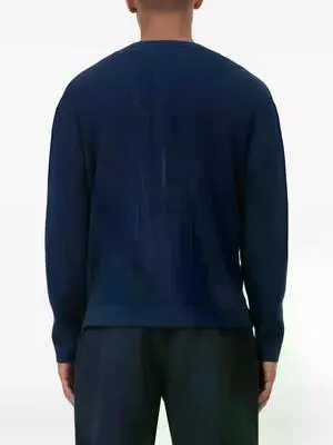 Closed Ribbed Crew-neck Sweater
