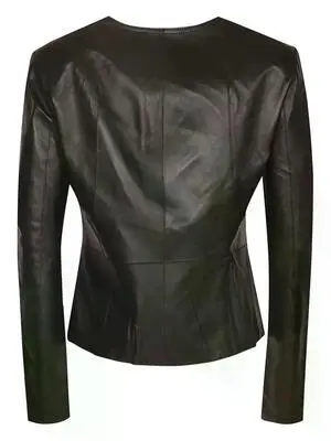 SWORD 6644 Leather Zip-up Jacket