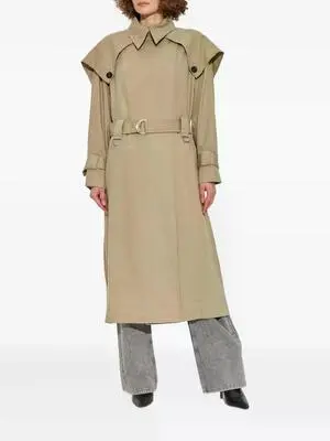 IRO PARIS Cape-collar Belted Trench Coat