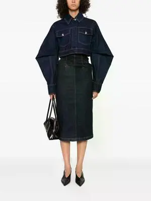Sportmax Curved-sleeve Denim Jacket