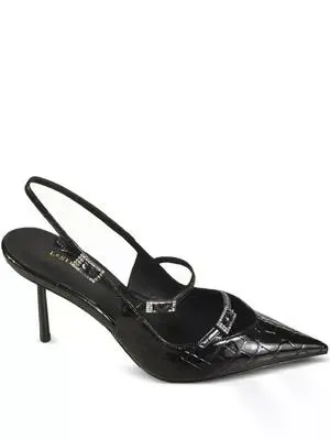 LE SILLA Crystal-embellished Slingback Pumps