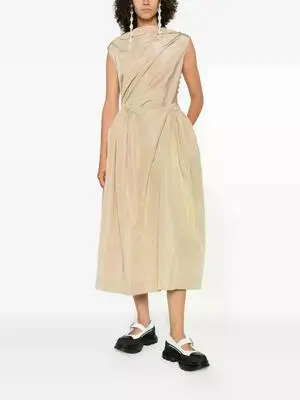 Simone Rocha Draped-detail Midi Dress