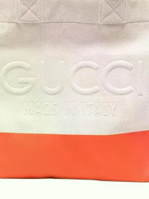 Gucci Logo-embossed Tote Bag