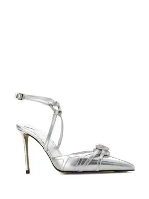 Mach & Mach 95mm Crystal-embellished Ankle-strap Pumps