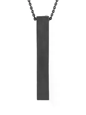 PARTS OF FOUR Sterling Silver Cuboid Necklace - Black