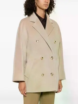 Max Mara Double-breasted Coat - Neutrals