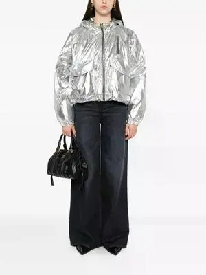 IRO PARIS Metallic Hooded Jacket