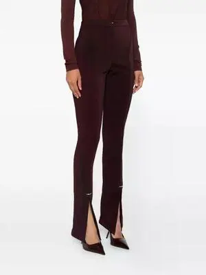 MUGLER Split-hem Trousers - Red
