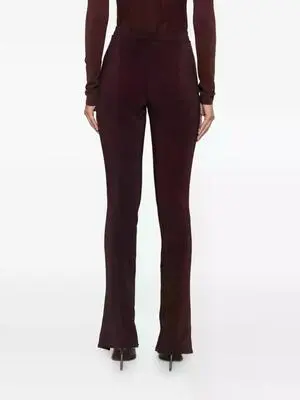 MUGLER Split-hem Trousers - Red