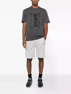 BOSS Logo-print Cotton T-shirt