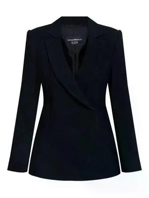 Emporio Armani Textured Wrap Blazer