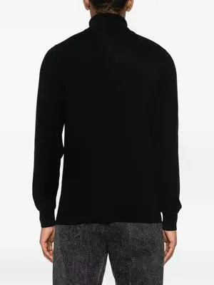 Fedeli Turtleneck Cashmere Sweater - Black