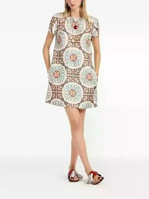 La DoubleJ Swing Printed Silk Dress