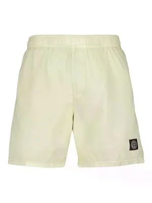 Stone Island Logo-patch Swim Shorts - Neutrals