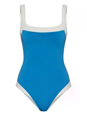Marysia Square-neck One-piece Swimsuit - Blue