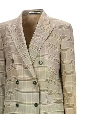 Tagliatore Double-breasted Checked Blazer