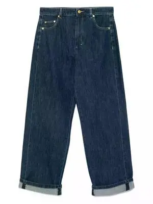 Max Mara Wide-leg Cuffed Jeans