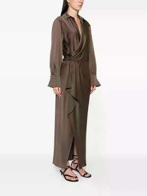 Simkhai Maxi Wrap-front Dress