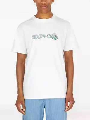 SOULLAND Tilting Logo-print T-shirt