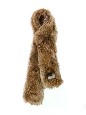 MAISON MARGIELA Faux-fur Scarf - Brown