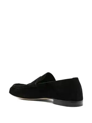 THE ROW Suede Loafers - Black
