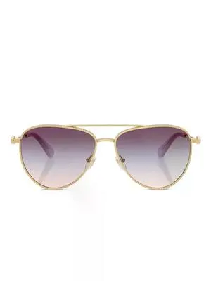 SWAROVSKI Pilot-frame Sunglasses - Gold