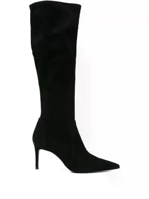 STUART WEITZMAN 80mm Pointed-toe Stretch-knit Boots