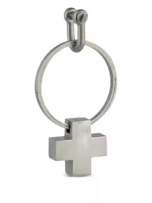 PARTS OF FOUR Keyring With Cross Charm - Silver