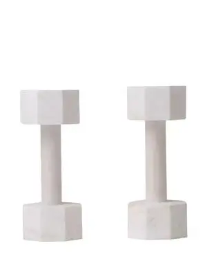 SELETTI Octagonal Marble Dumbbell