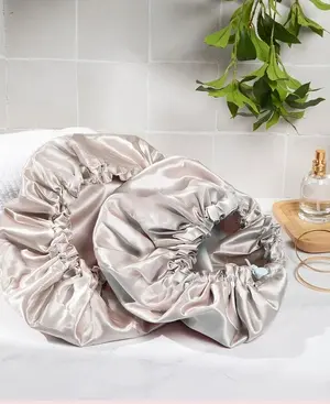 NIGHT 2-pack Satin Shower Cap
