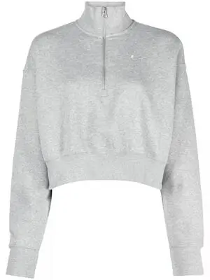 Nike Phoenix Cropped Zip-up Sweatshirt