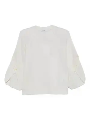 Max Mara Buttoned-cuff Knitted Top