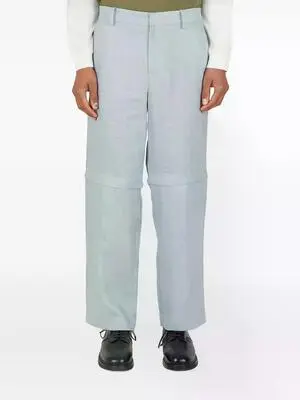 WYNN HAMLYN Detachable-panel Linen Trousers