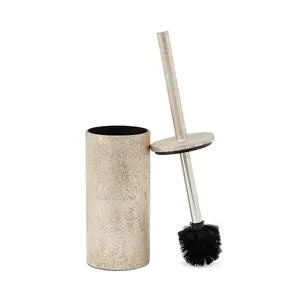 PIGEON AND POODLE Manchester Toilet Brush Holder, Round - Sand