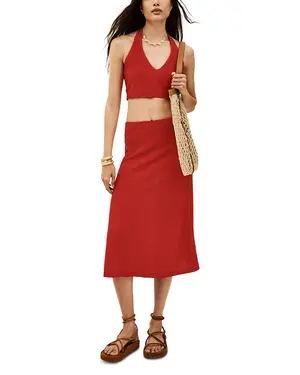Ba&sh Kaly Midi Skirt - Red