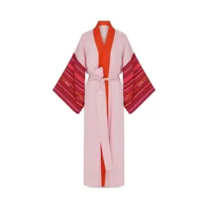 KUTNIA Flared Sleeve Kimono Robe - Multi