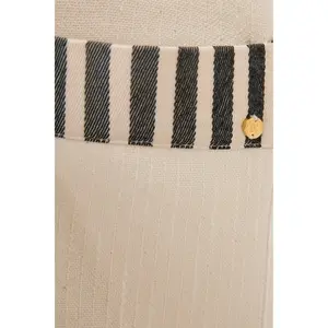 KUTNIA Peshtemal Kimono With Kutnu Trim - Black