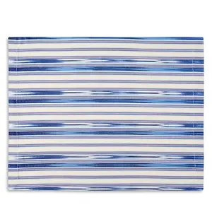 KUTNIA Kutnu Traditional Ikat Placemat, Set Of 4 - Marine Ikat
