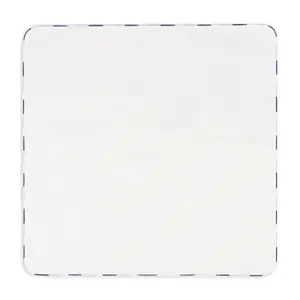 KUTNIA Contrast Tipped Cotton Napkin, Set Of 4 - Black/grey