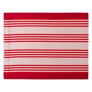 KUTNIA Kutnu Stripe Placemat, Set Of 4 - Pink/white