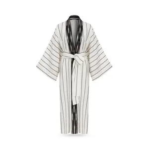 KUTNIA Striped Kimono Robe