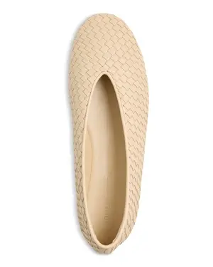 Bottega Veneta Intrecciato Ballet Flats - Beige