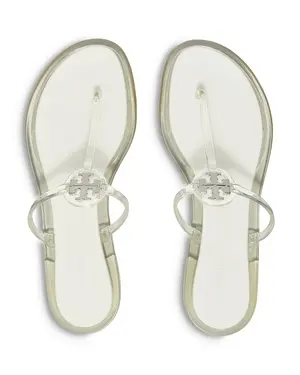 Tory Burch Mini Miller Jelly Sandals - Clear/silver