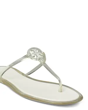 Tory Burch Mini Miller Jelly Sandals - Clear/silver