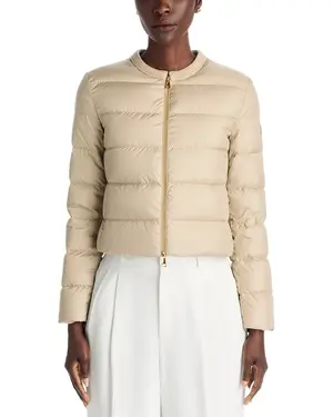 Moncler Mauvezin Down Puffer Jacket - Beige