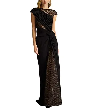 Tadashi Shoji Jetta Illusion Gown