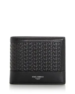 Dolce & Gabbana Leather Bifold Wallet - Black