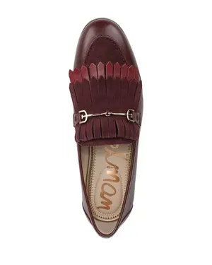 Sam Edelman Liz Kiltie Loafer Flats - French Burgundy
