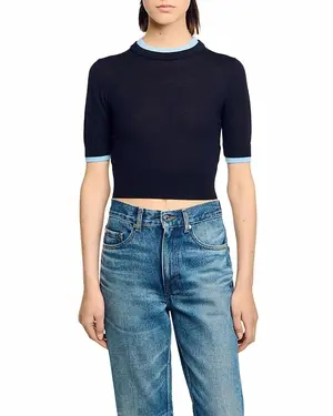 Sandro Cropped Sweaters For Women