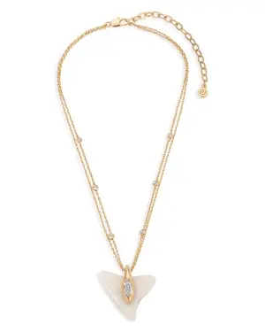 Ettika Shark Tooth Pendant Necklace